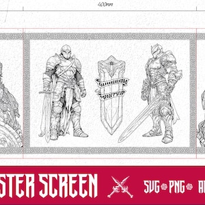 King Edition Game Master Screen SVG, Rpg Games SVG, Game Master Gift ...