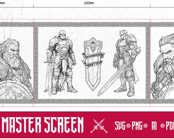 King Edition Game Master Screen SVG, Rpg Games SVG, Game Master Gift ...