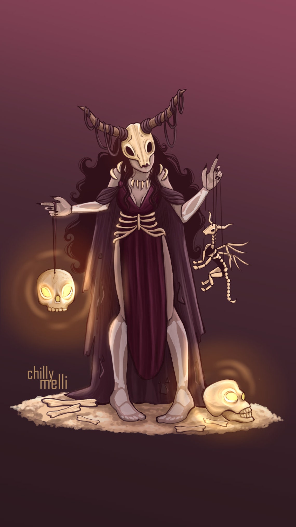 Bone Witch Smartphone Wallpaper - Etsy