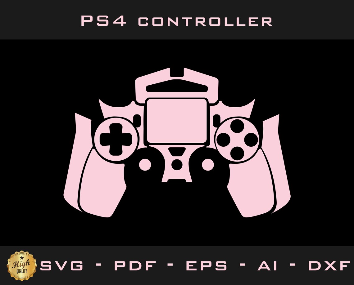 PS4 Controller Skin Template Cutting Template Aİ, Pdf,svg,dxf ...