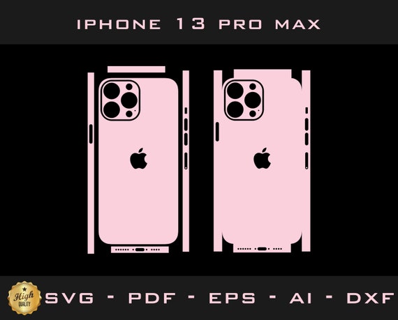 Apple Iphone 13 Pro Max Skin Template Cutting Template Aİ - Etsy