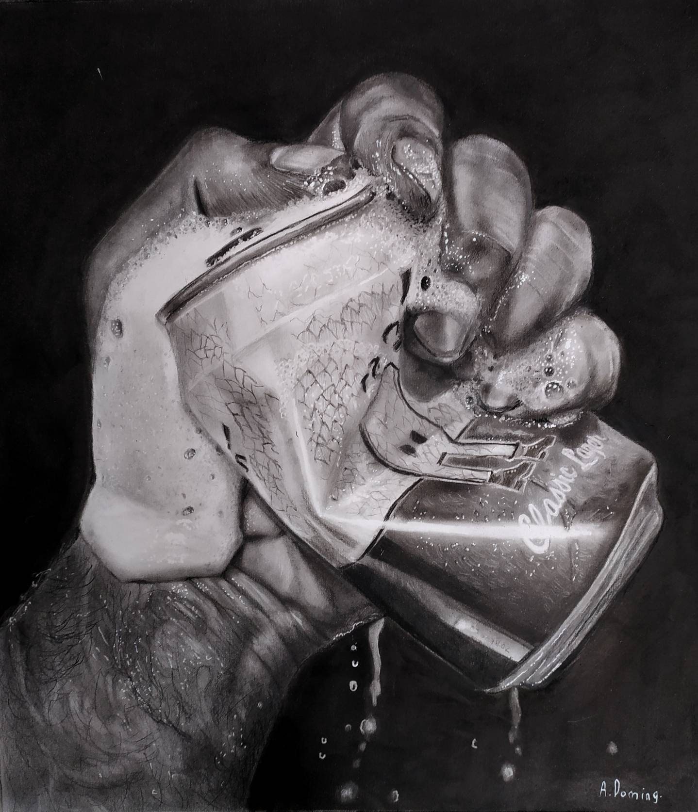 Art Drawing Hyper Realistic , Hyperrealistic Pencil Drawing , Charcoal ...