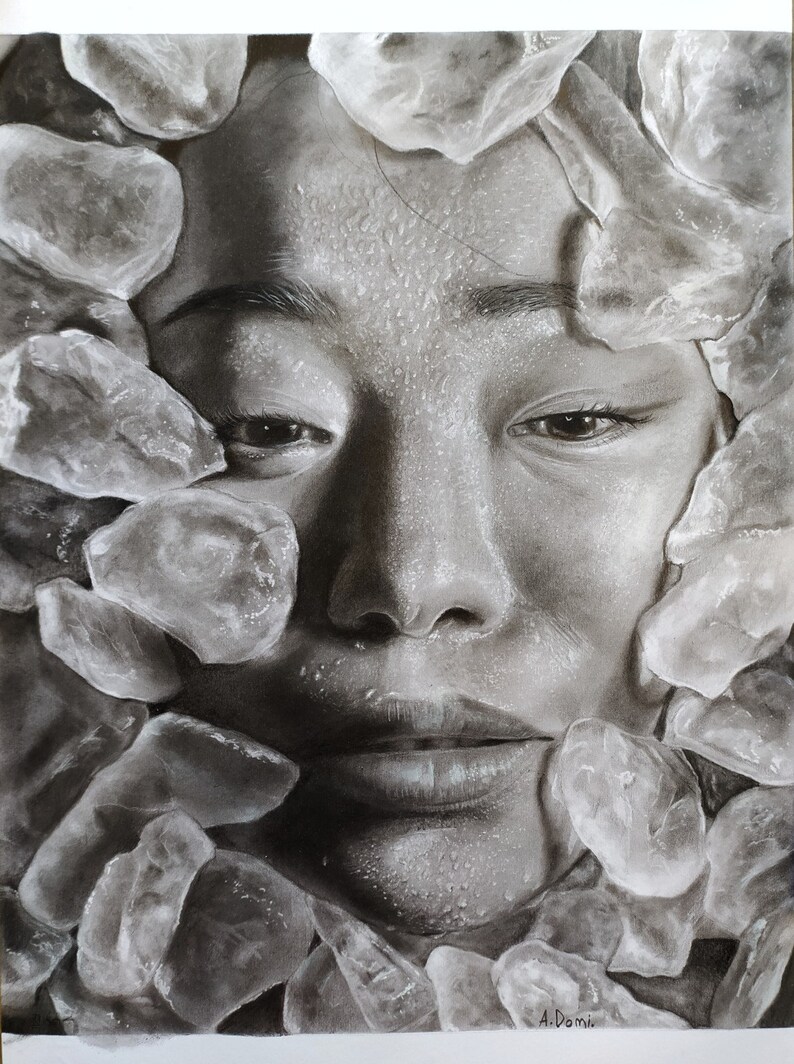 Art Drawing Hyper Realistic , Hyperrealistic Pencil Drawing , Charcoal ...