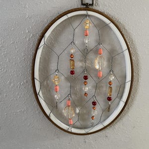 Chicken Wire Beaded Suncatcher - Etsy