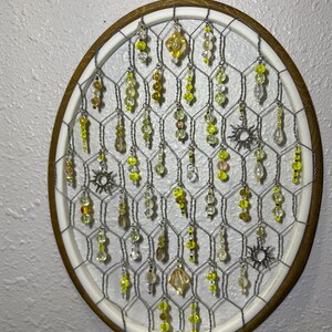Chicken Wire Beaded Suncatcher - Etsy