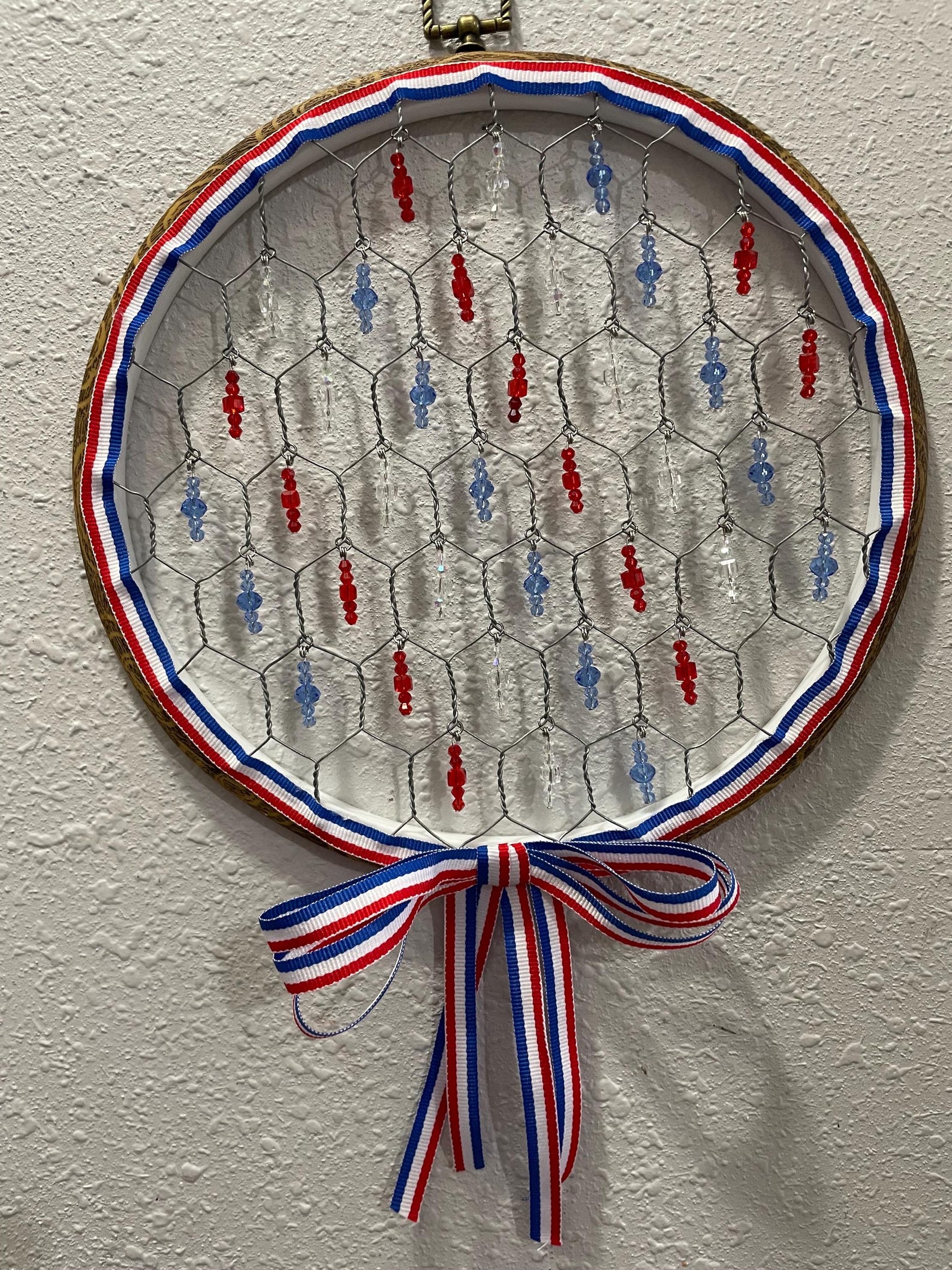 Chicken Wire Beaded Suncatcher - Etsy