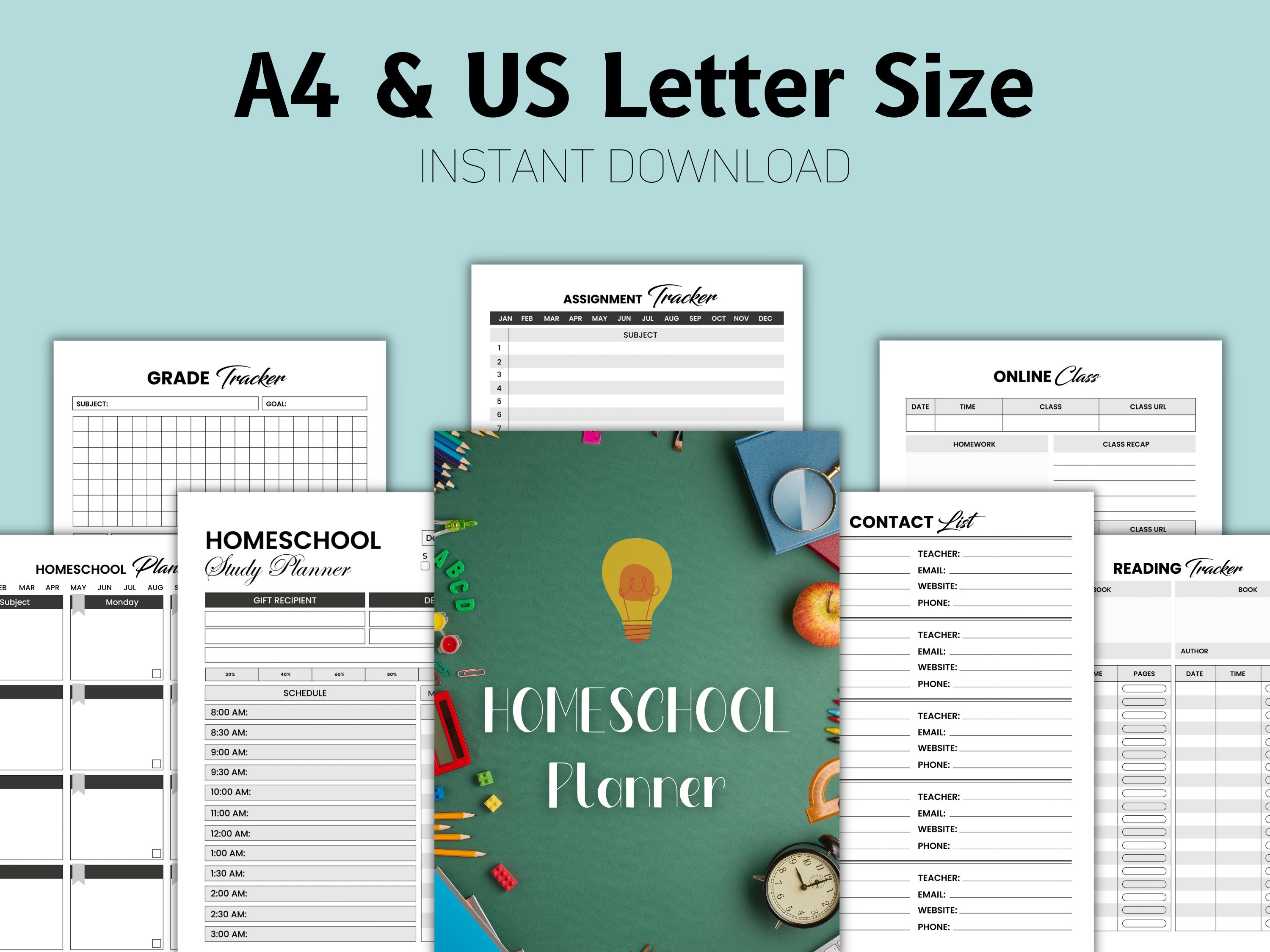 COMPLETE Homeschool Planner, Lesson Planner, Homeschool Schedule ...