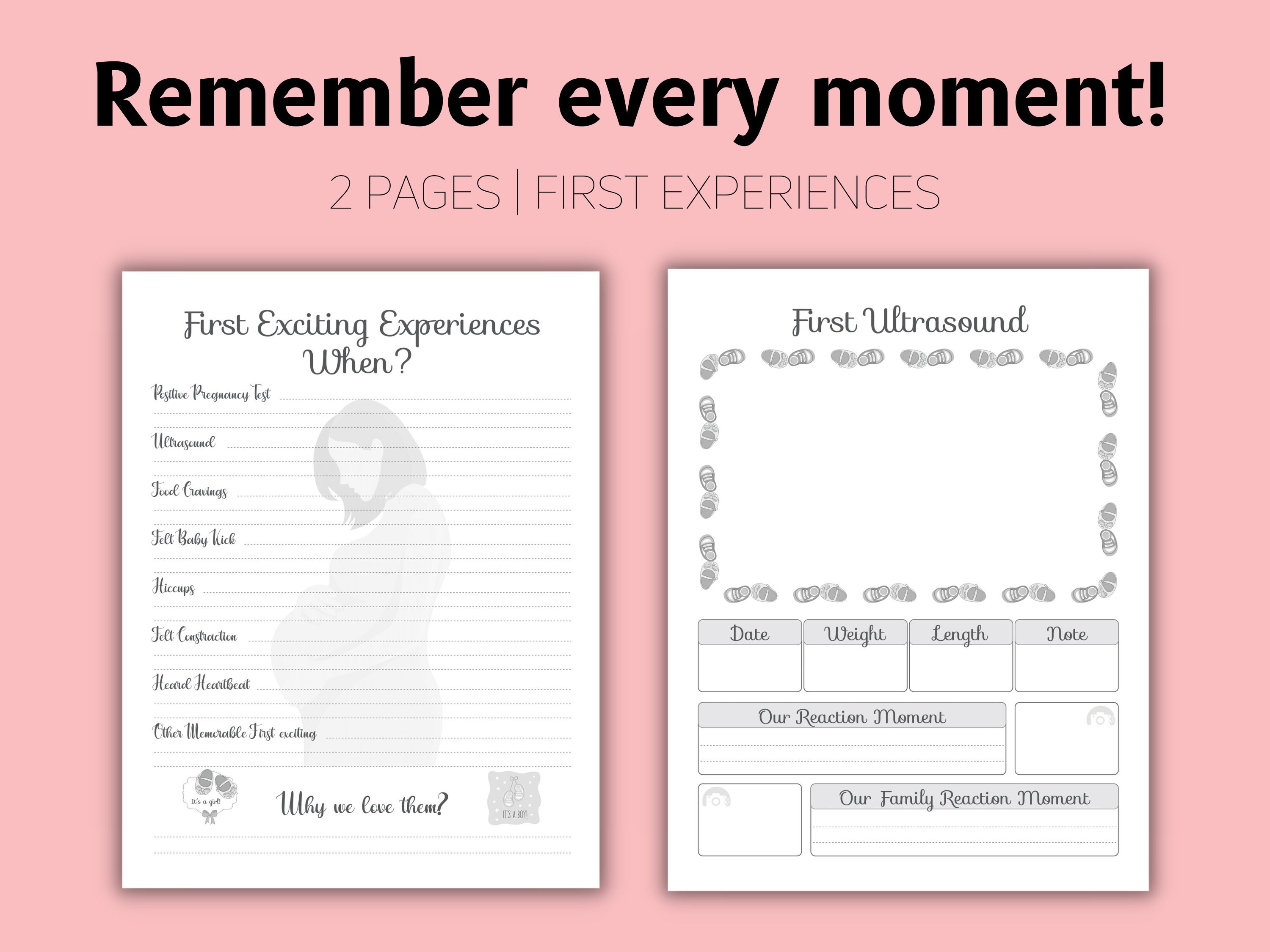 PRINTABLE Pregnancy Journal, Pregnancy Journal PDF, Pregnancy Planner ...