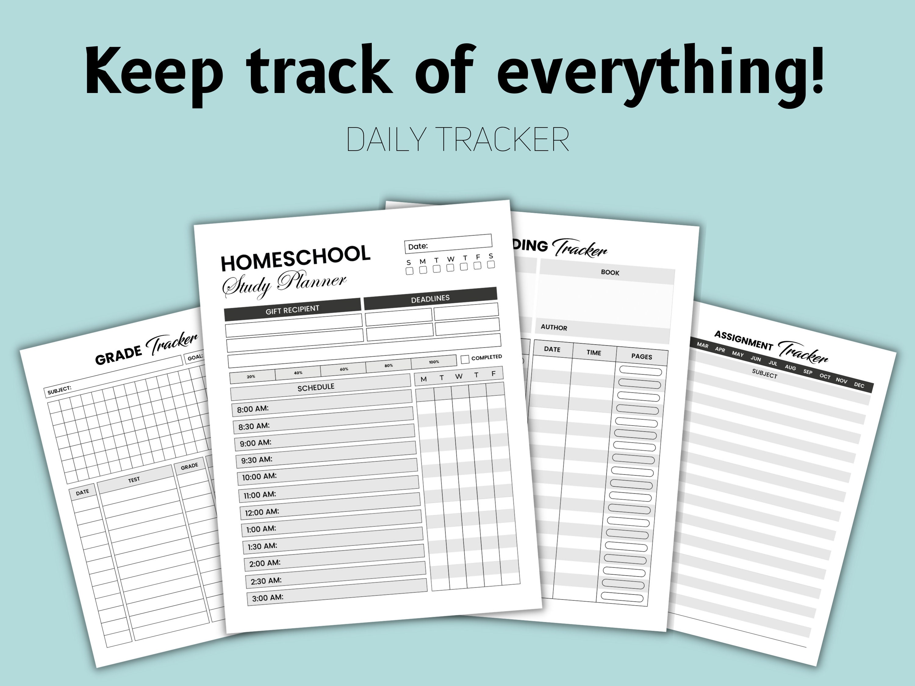 COMPLETE Homeschool Planner, Lesson Planner, Homeschool Schedule ...