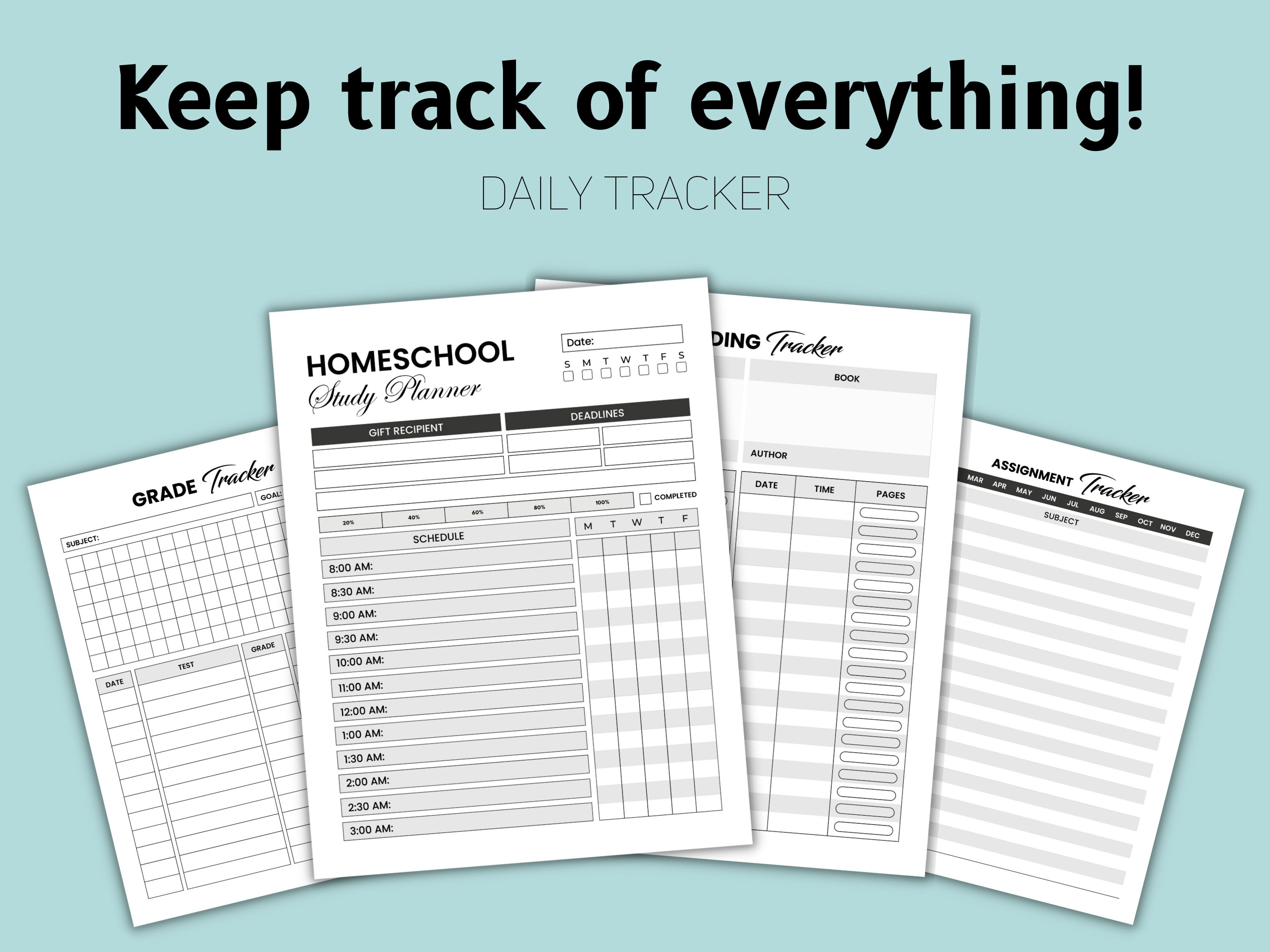 COMPLETE Homeschool Planner, Lesson Planner, Homeschool Schedule ...