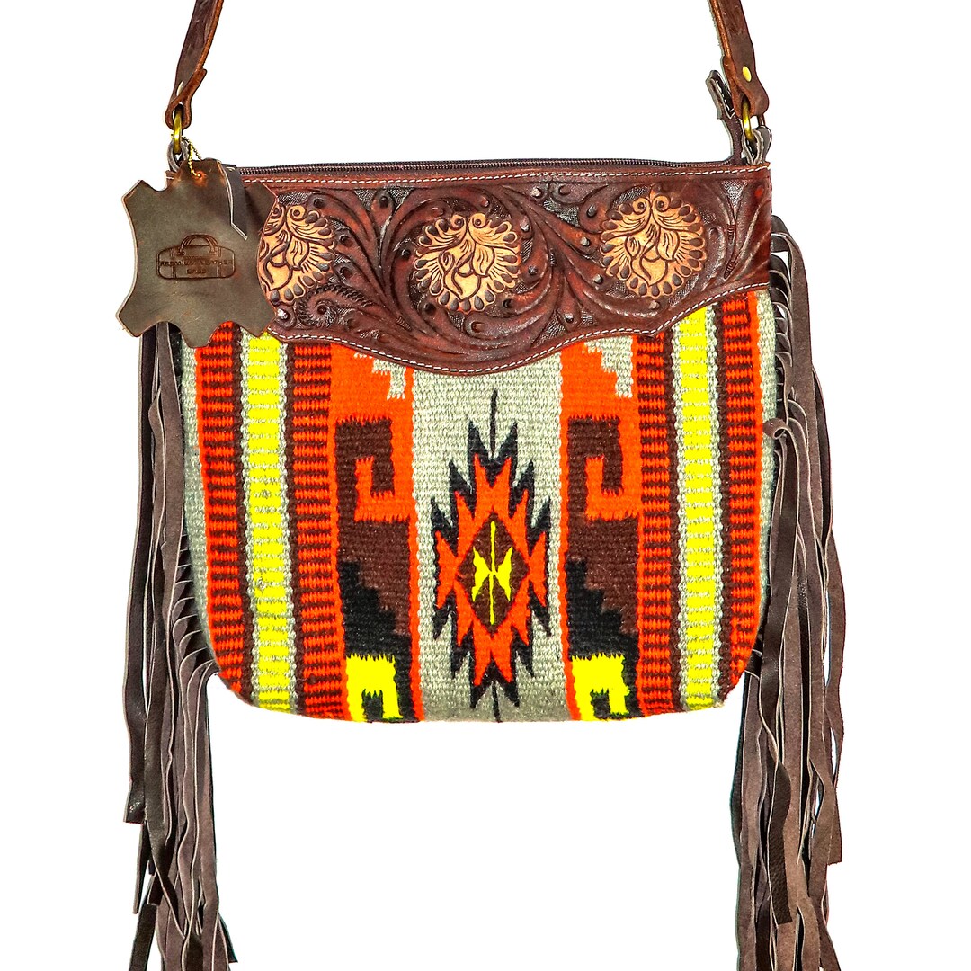 Crossbody Aztec Pattern Wool Serape Handbag Purse Clutch - Etsy