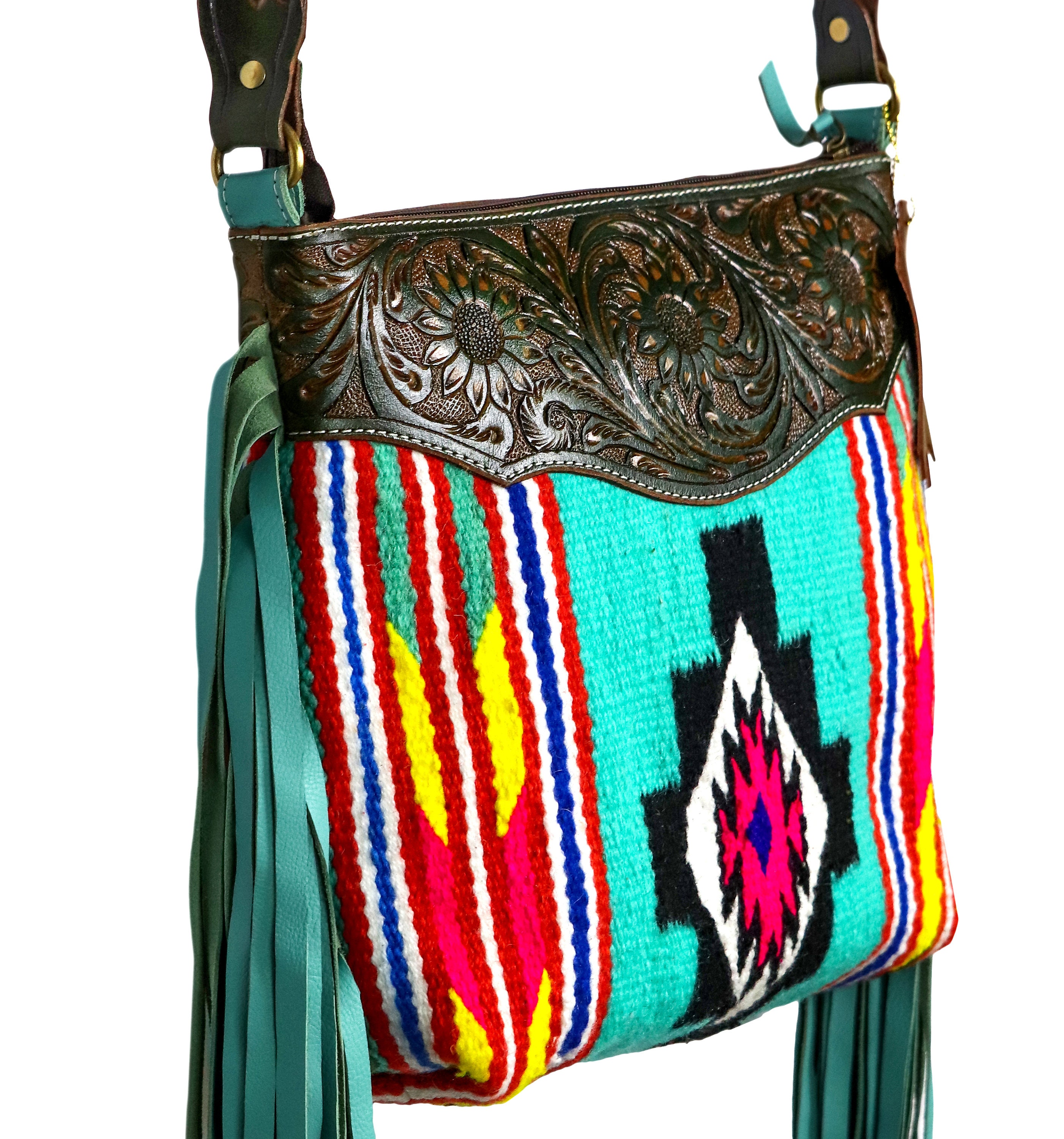 Crossbody Aztec Pattern Wool Serape Handbag Purse Clutch Messenger Bag ...