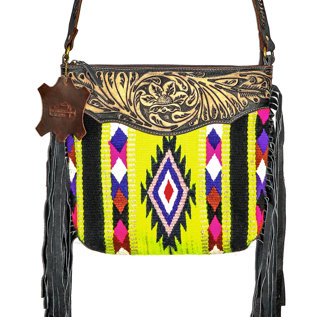 Crossbody Aztec Pattern Wool Serape Handbag Purse Clutch - Etsy