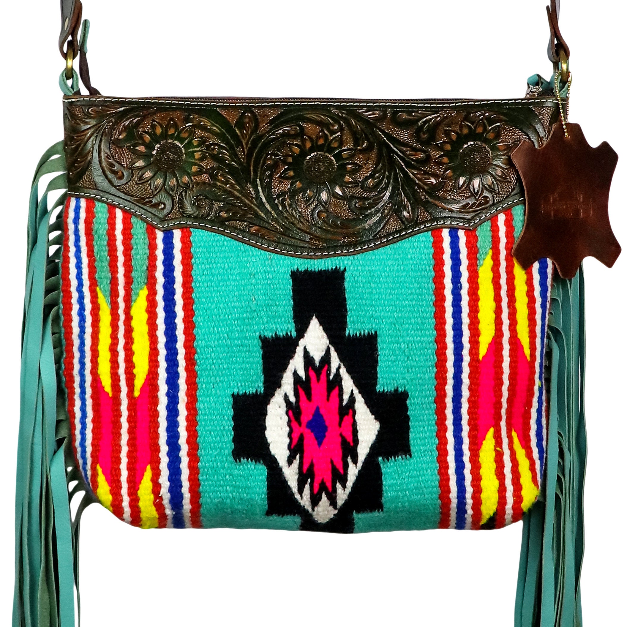 Crossbody Aztec Pattern Wool Serape Handbag Purse Clutch Messenger Bag ...