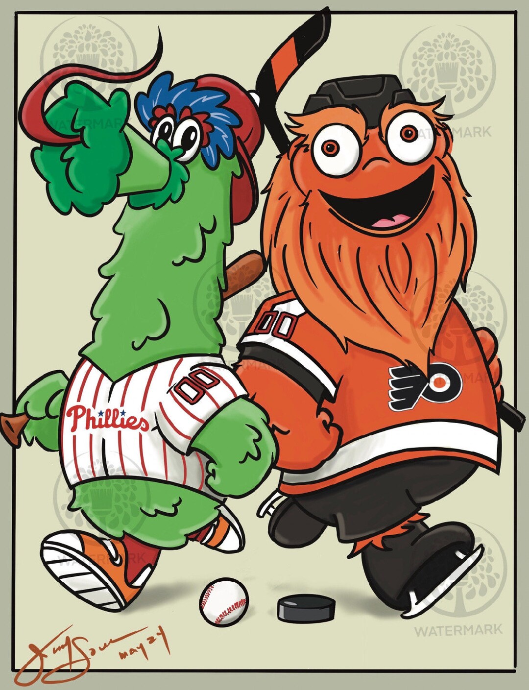 Philly Sports MASCOTS Art Prints and Posters | NEW RELEASE ...