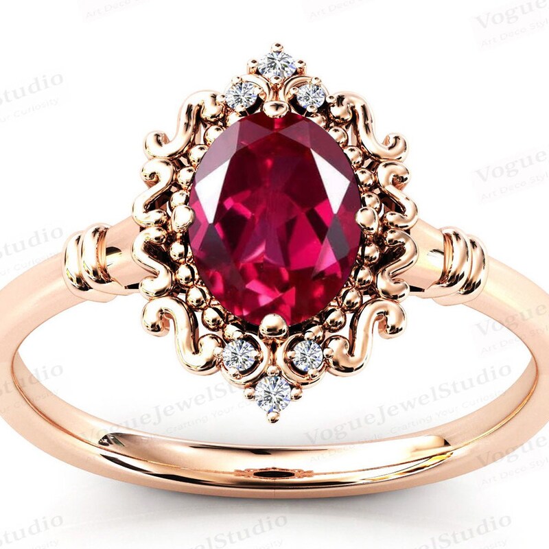 Ruby Wedding Ring - Etsy