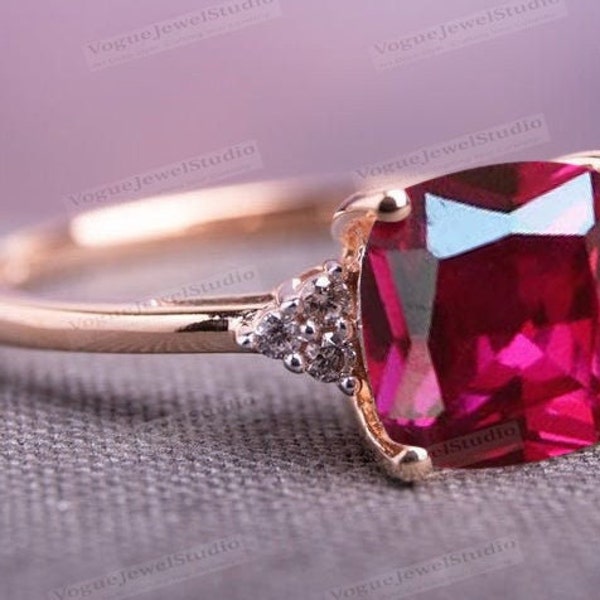 Art Deco Ruby Ring - Etsy