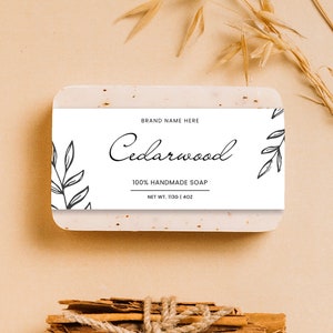 Soap Wrap Label Template, Printable Soap Bar Labels, DIY Soap Packaging ...