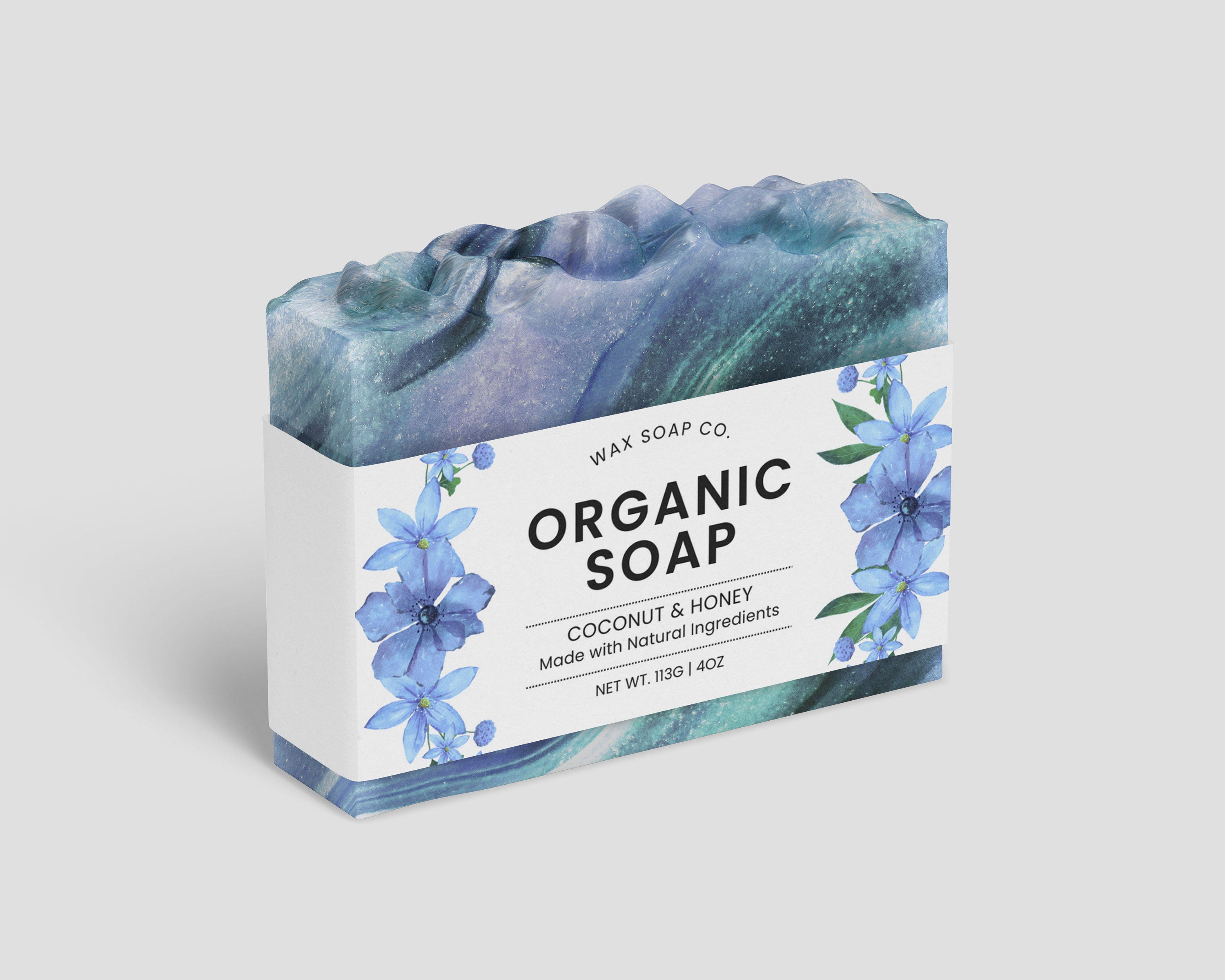 Soap Bar Label Template, Canva Handmade Soap Labels, Soap Wrapper ...