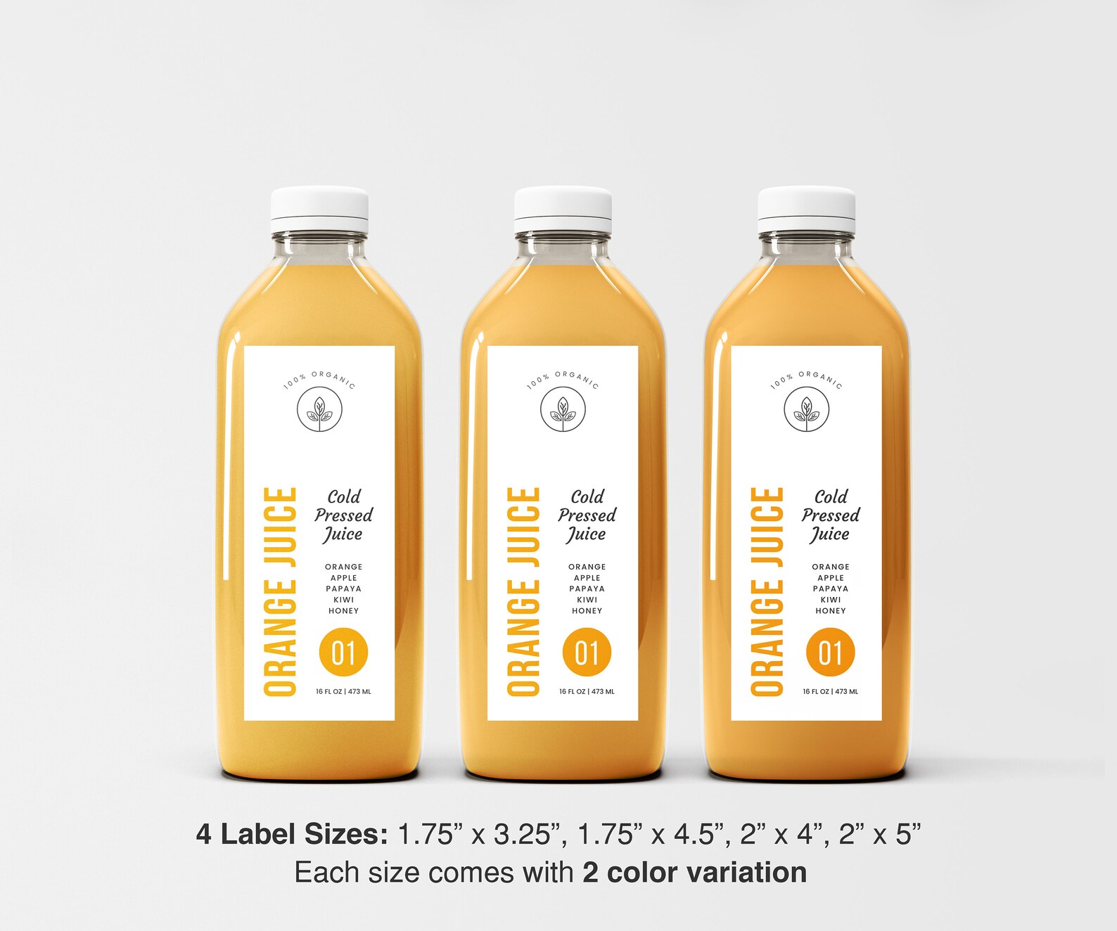 Juice Bottle Labels Template, Custom Juice Labels, Juicing Labels ...