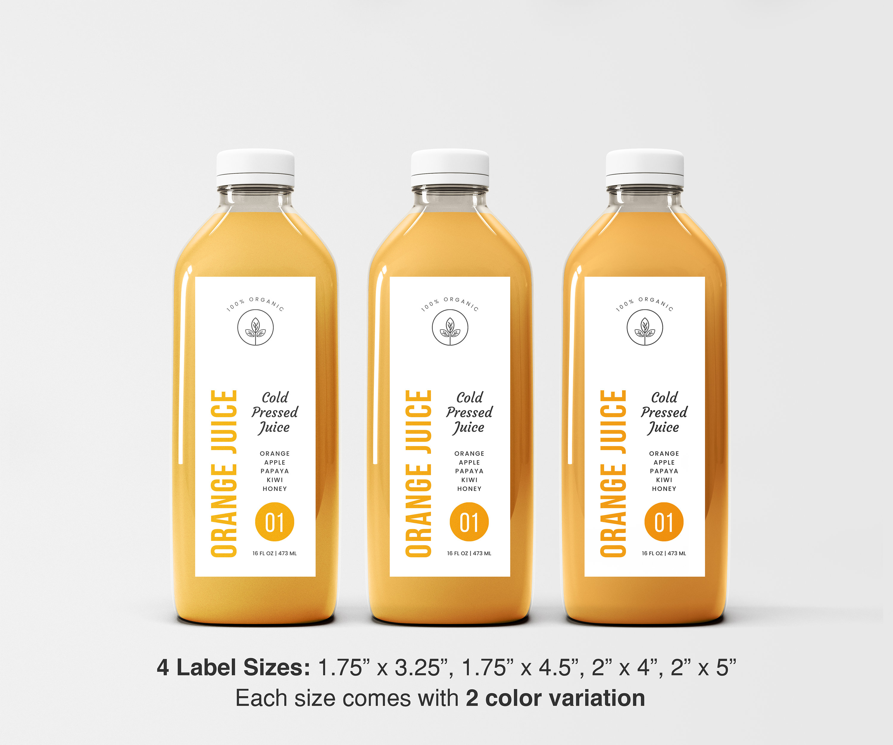 Juice Bottle Labels Template, Custom Juice Labels, Juicing Labels ...