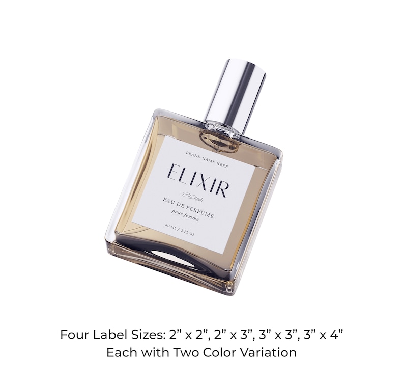 Editable Perfume Bottle Label Template, Personalized Sticker for ...