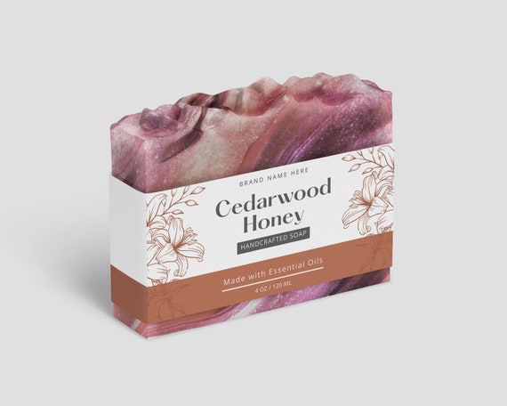 Soap Wrap Labels Canva Soap Wrap Template Printable Soap - Etsy