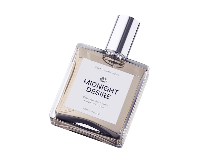 Perfume Bottle Label Template, Editable Perfume Label Template, Minimal ...