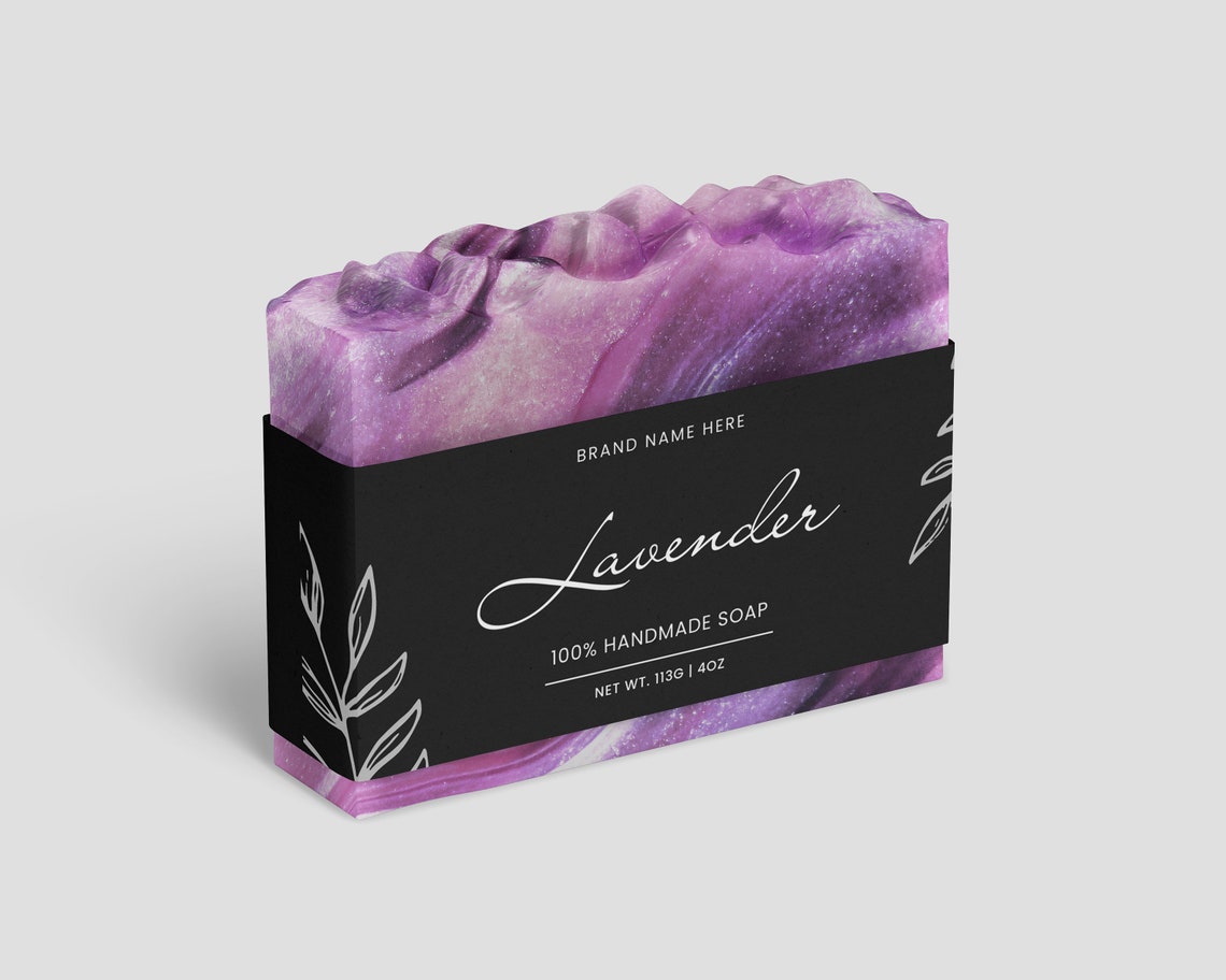 Soap Wrap Label Template, Printable Soap Bar Labels, DIY Soap Packaging ...