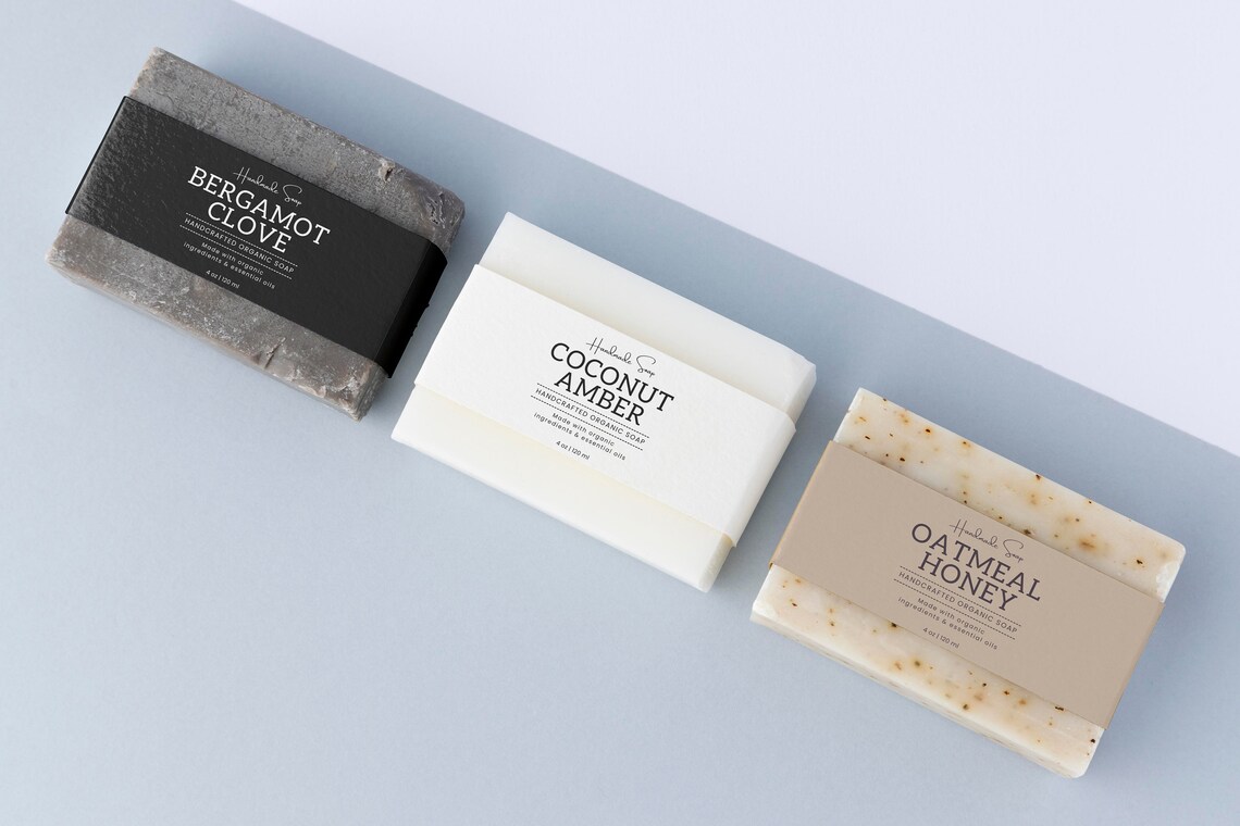 Soap Wrap Label Template - Soap Bar Labels - Bar Soap Labels - Canva ...