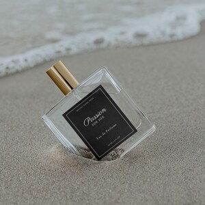 Perfume Bottle Label Template, Canva Fragrance Stickers Design, Luxury ...