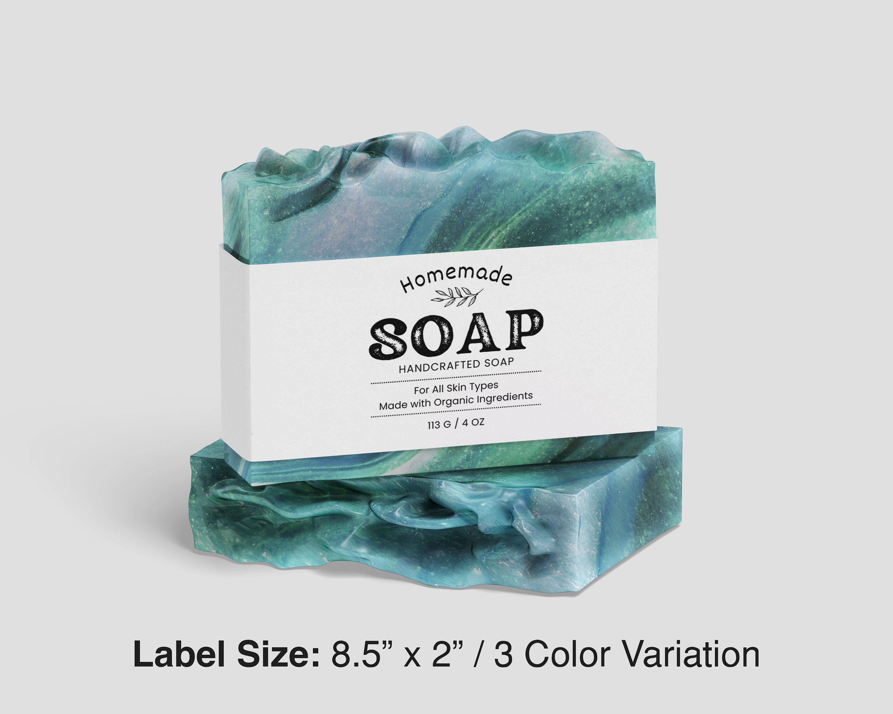Printable Soap Bar Label Template, Custom Soap Wrapper, Soap Packaging ...