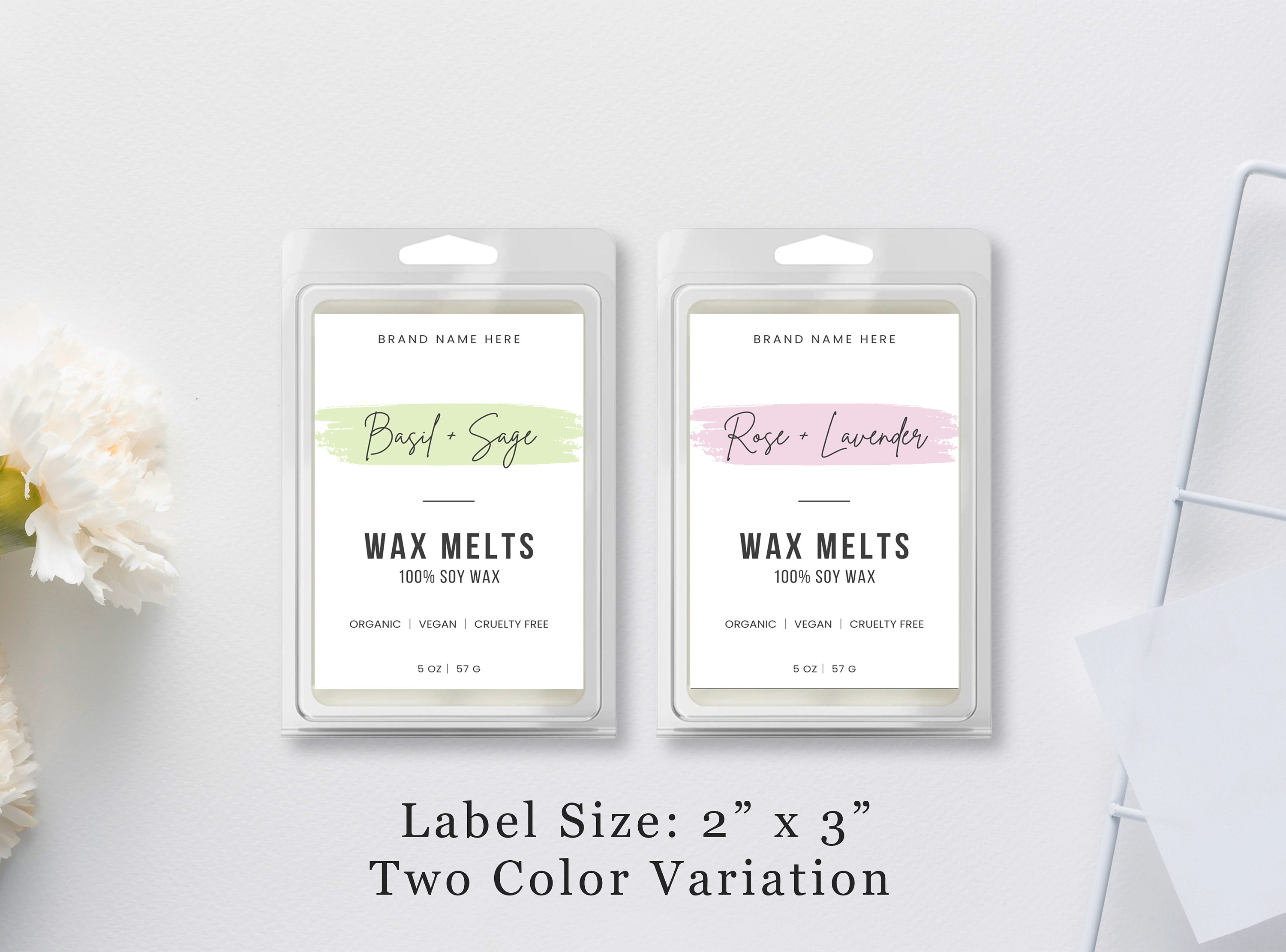 Customizable Wax Melt Labels, Printable Wax Melts Stickers, Instant ...