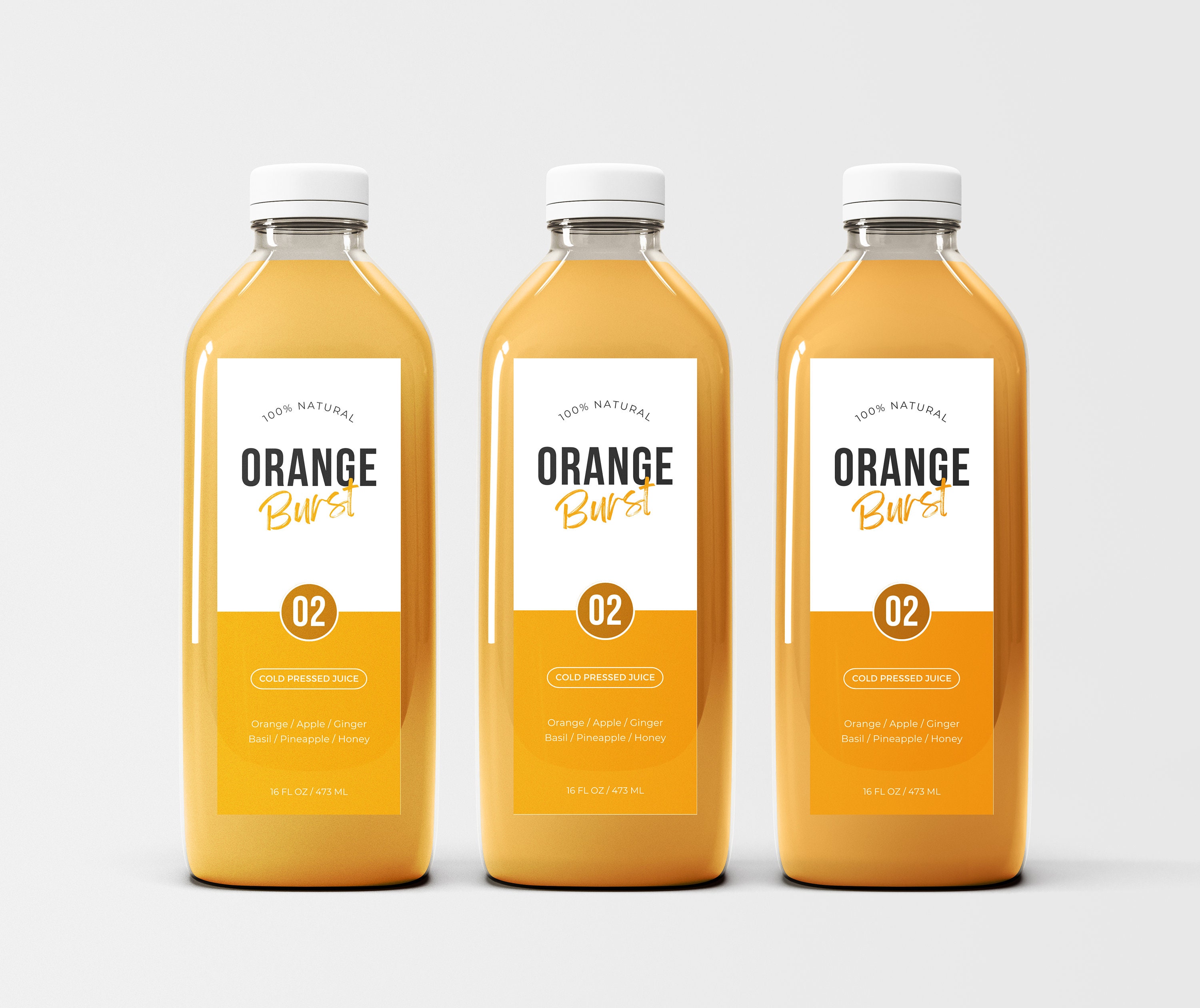 Printable Juice Bottle Label Template, Editable Labels for DIY Juice ...