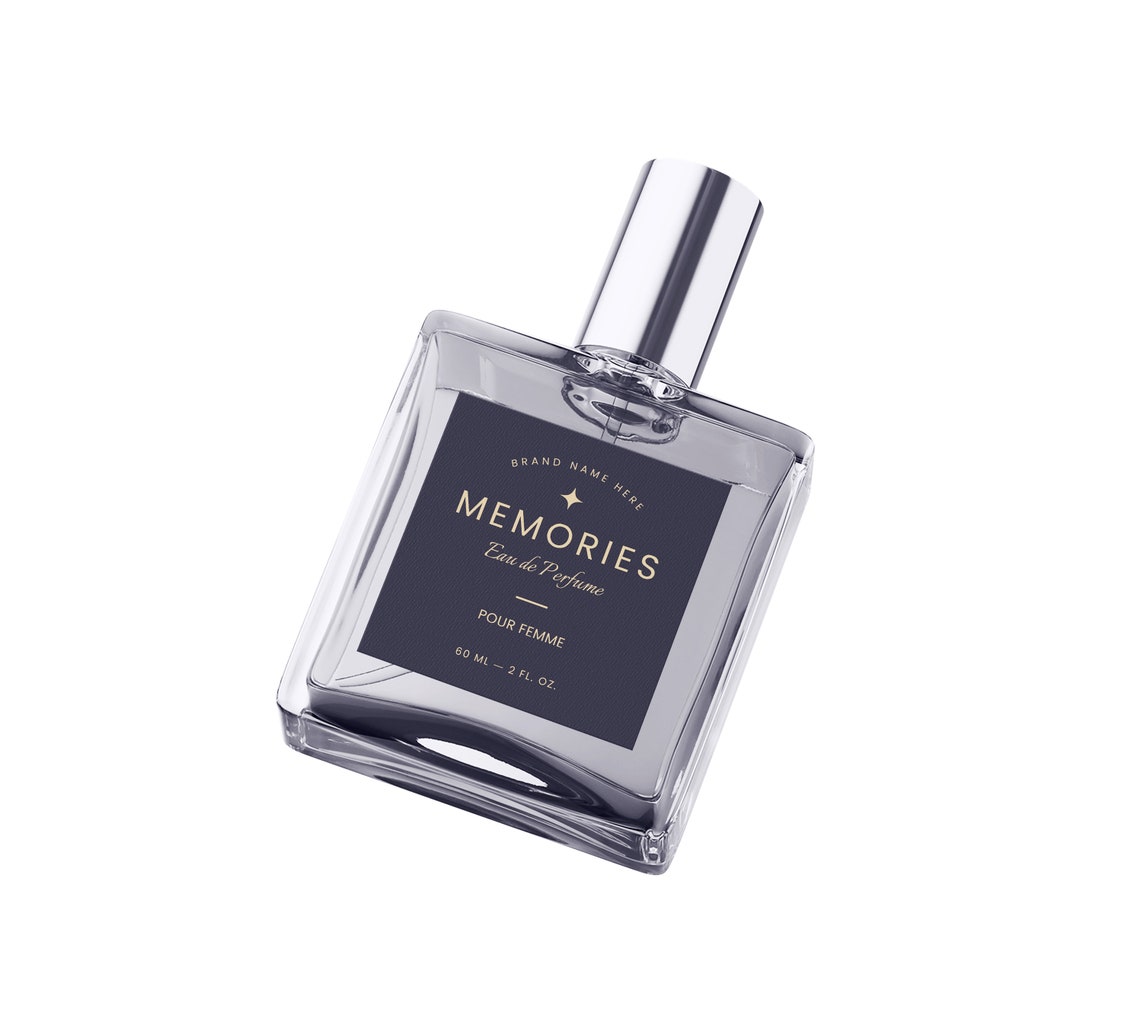 Perfume Bottle Label Template, Editable Perfume Labels, Canva Elegant ...