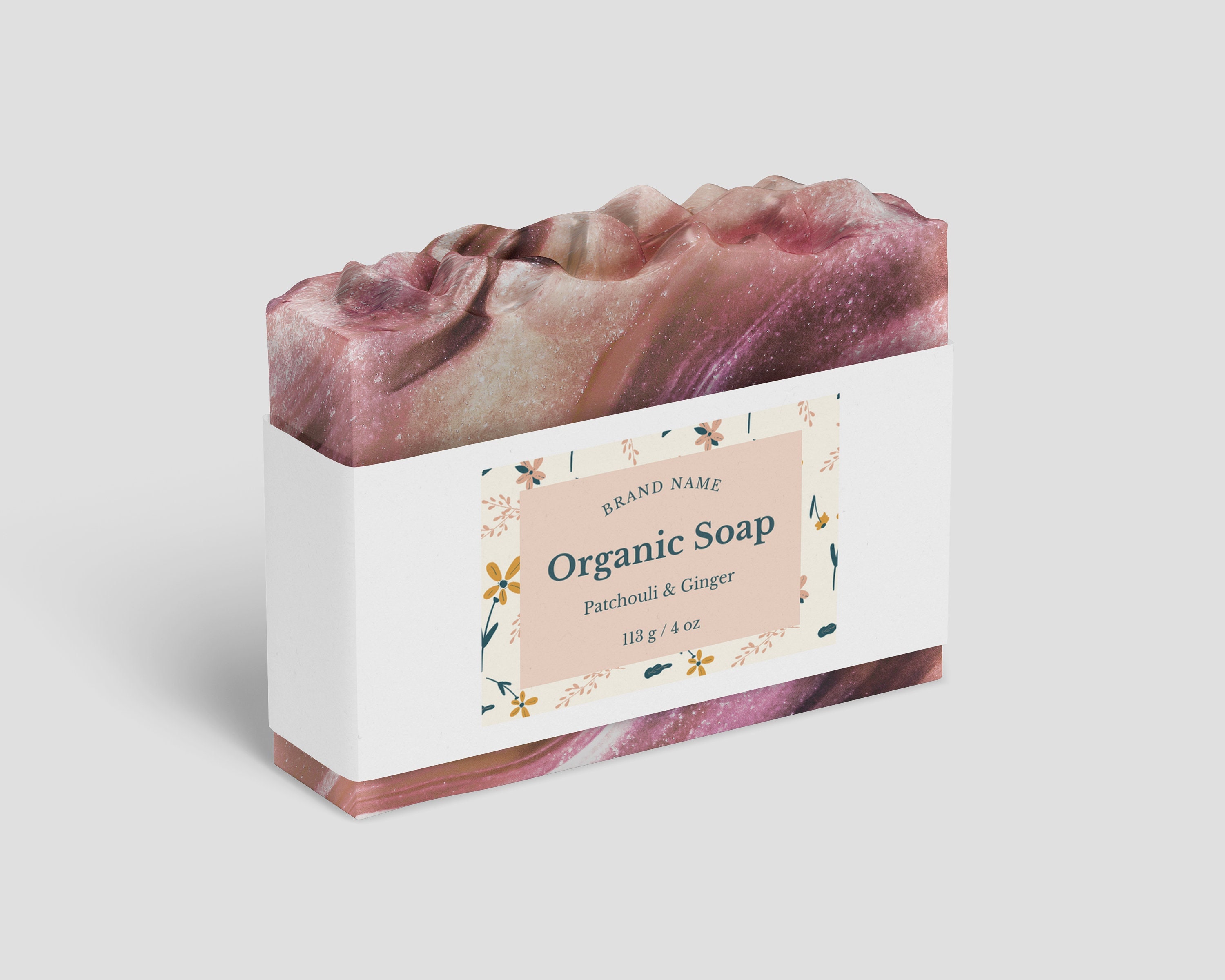 Editable Soap Bar Label Template, Canva Soap Stickers, Homemade Soap ...