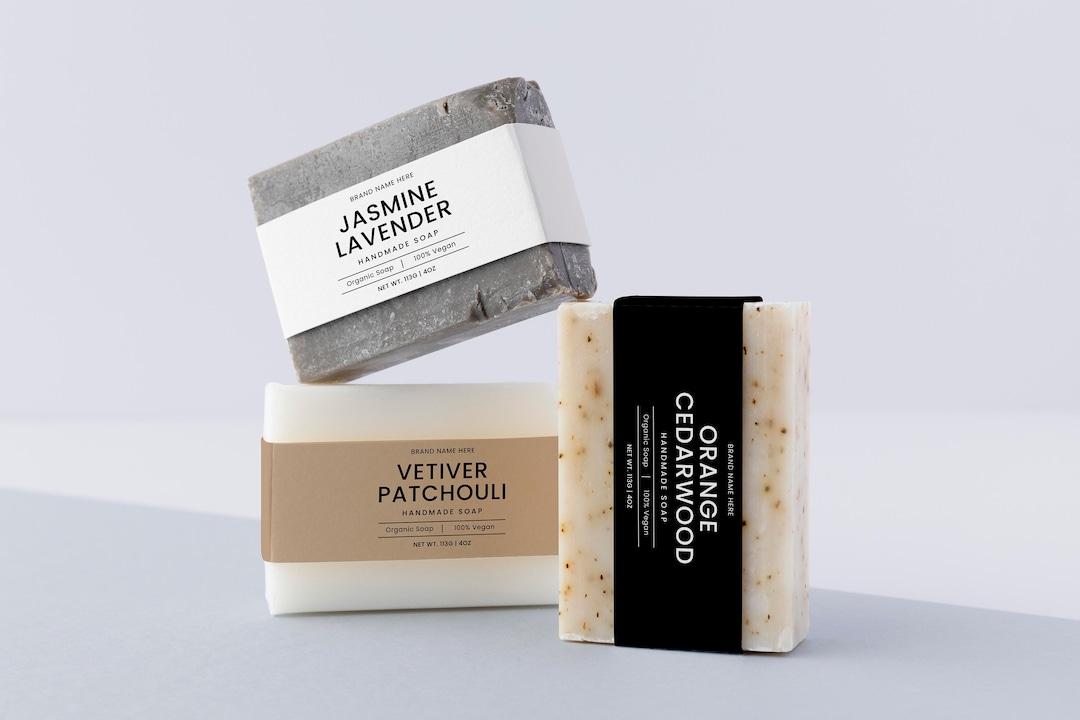 Handmade Soap Labels Template, Canva Soap Packaging, DIY Soap Label ...