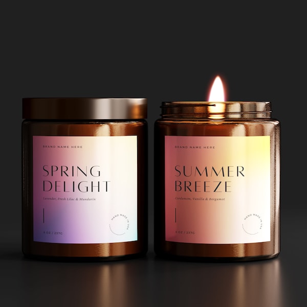 Candle Labels - Etsy