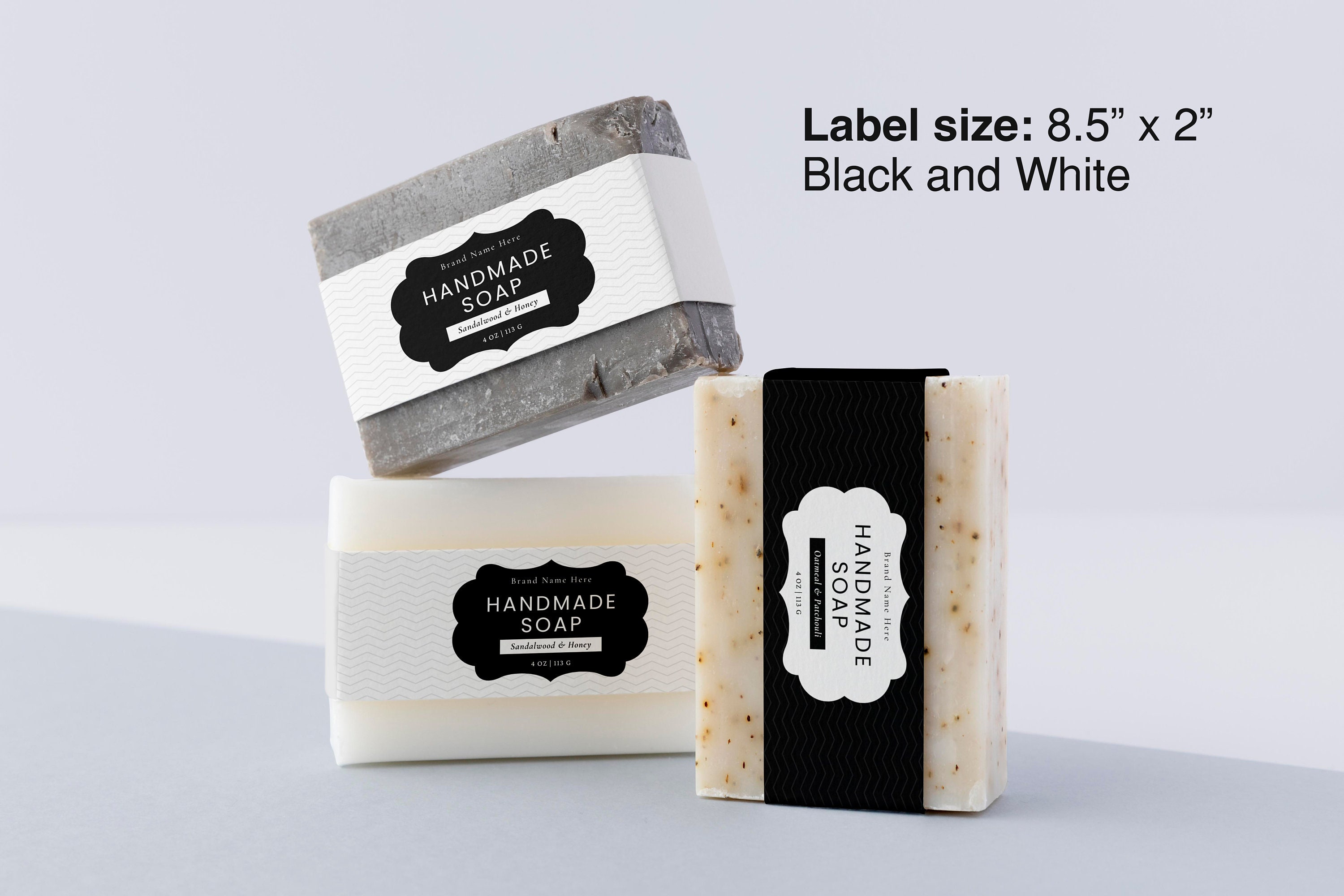 Soap Bar Labels Template, Canva Soap Labels, Handmade Soap Bar Labels ...