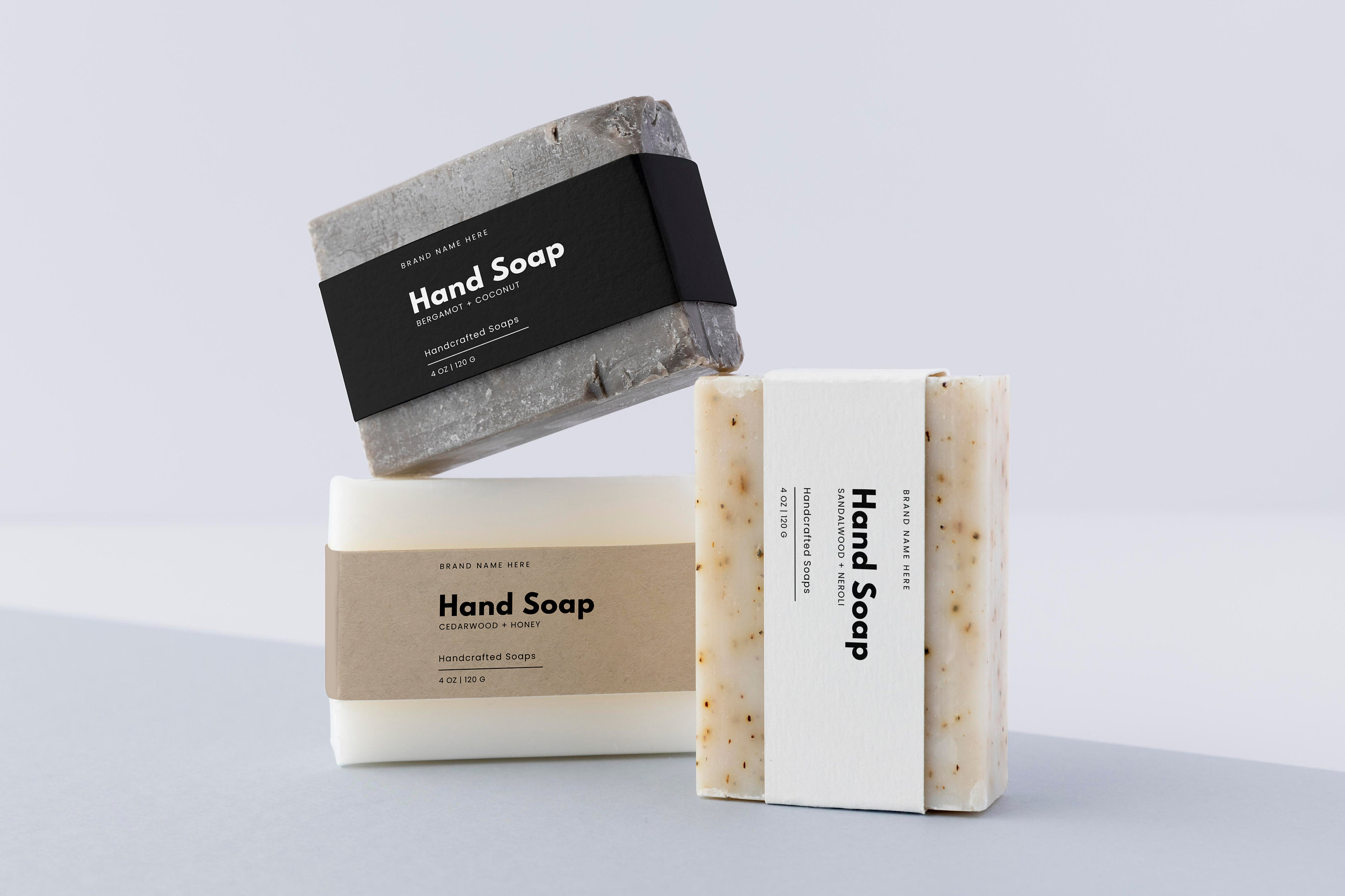 Soap Bar Label Template, Soap Band Template, Canva Handmade Soap Bar ...