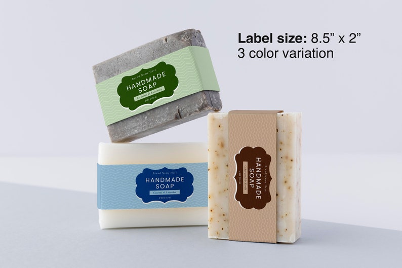 Soap Bar Labels Template, Canva Soap Labels, Handmade Soap Bar Labels ...