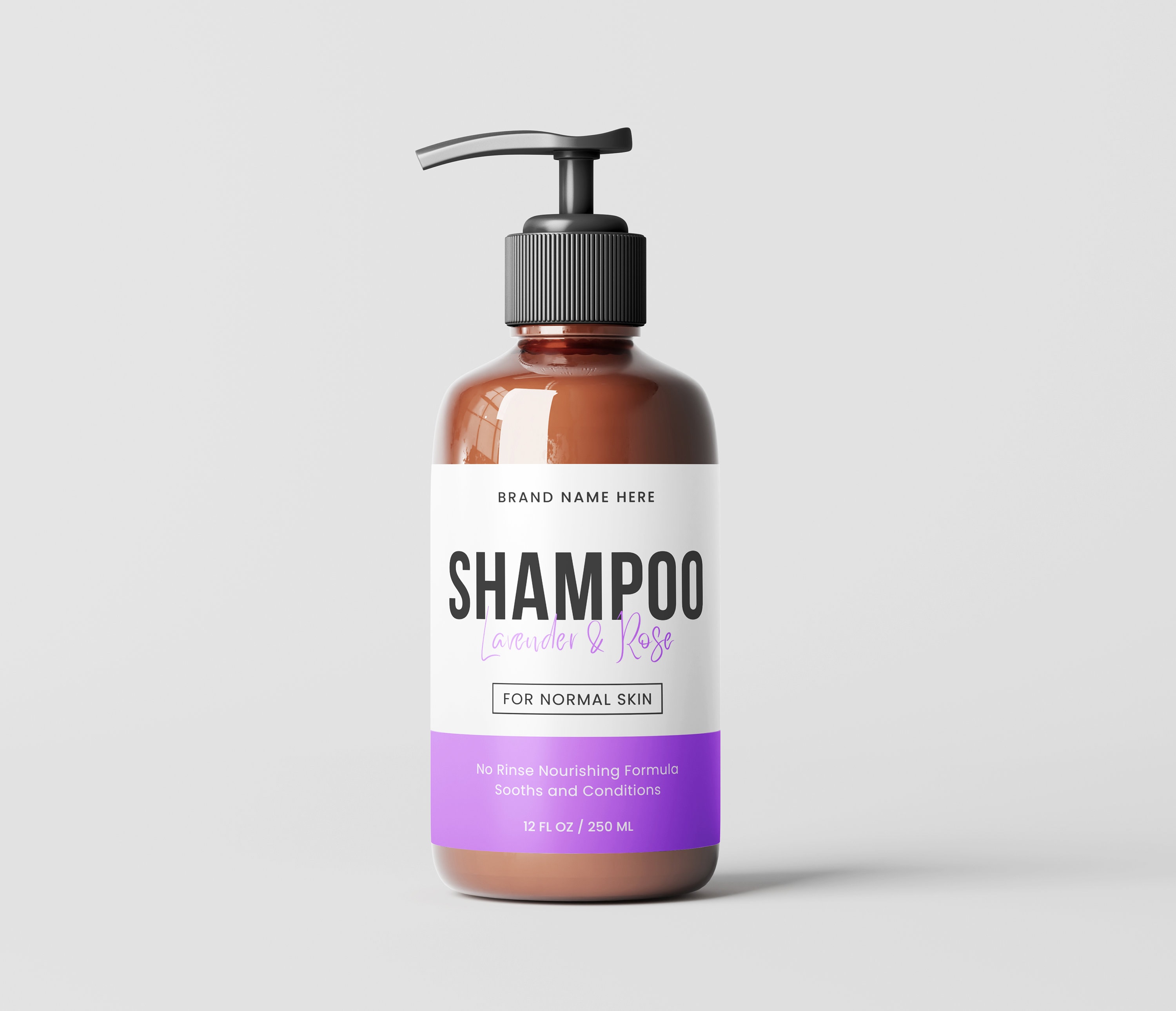 Shampoo Bottle Label Template, Body Wash and Conditioner Labels ...