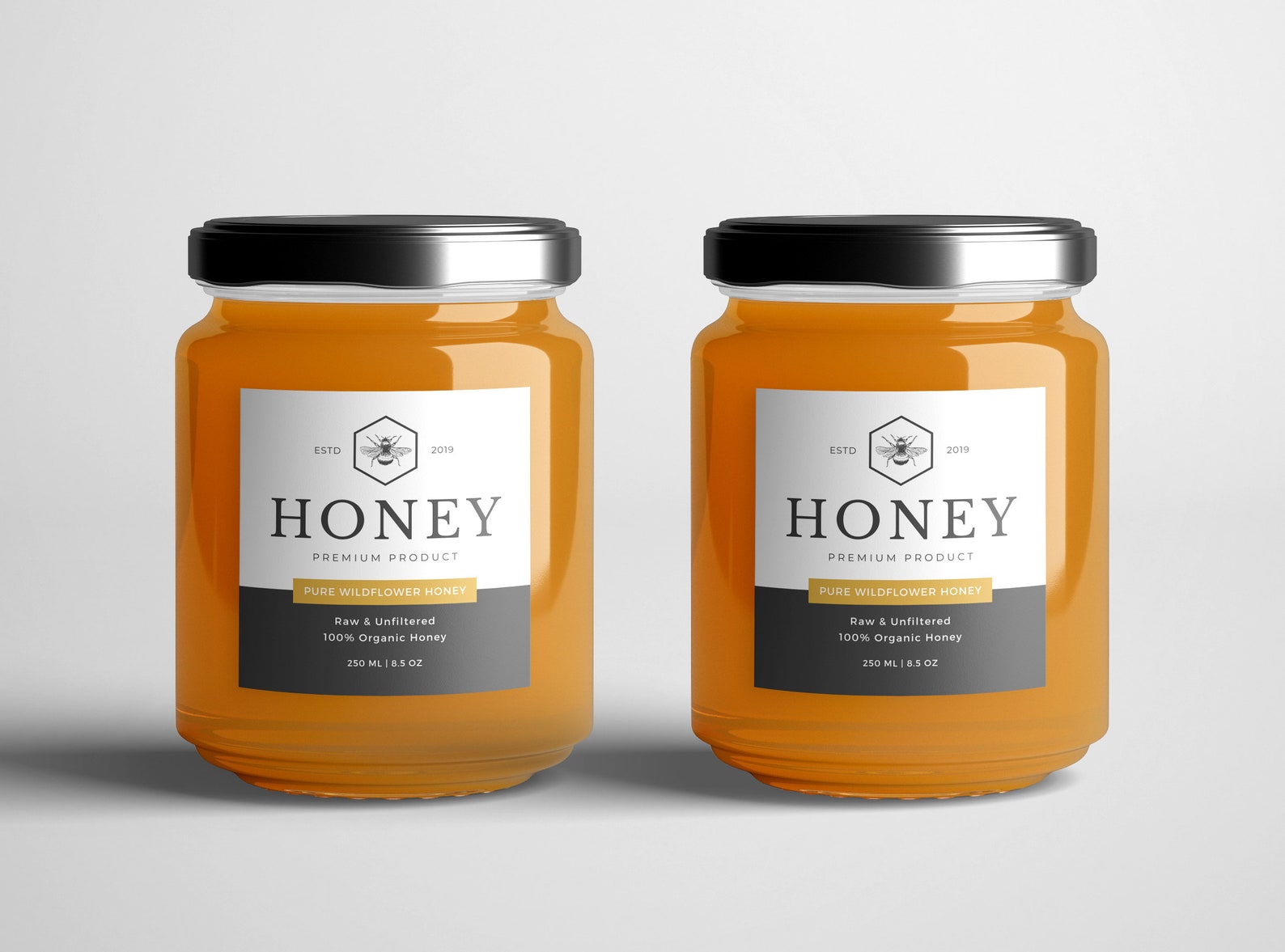Honey Labels Template, Honey Jar Labels, Editable Honey Label, Instant ...