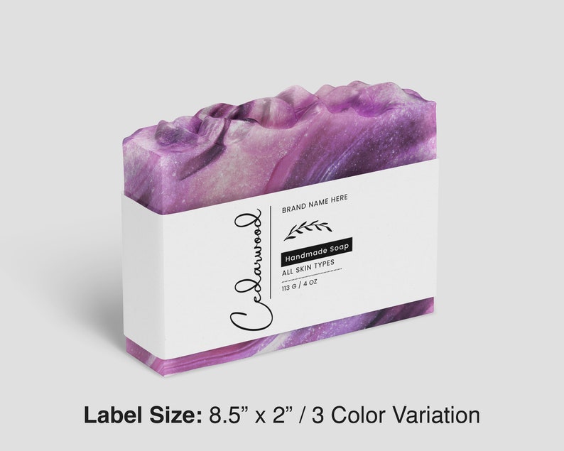 Soap Label Template, Editable Soap Bar Label Template, DIY Printable ...