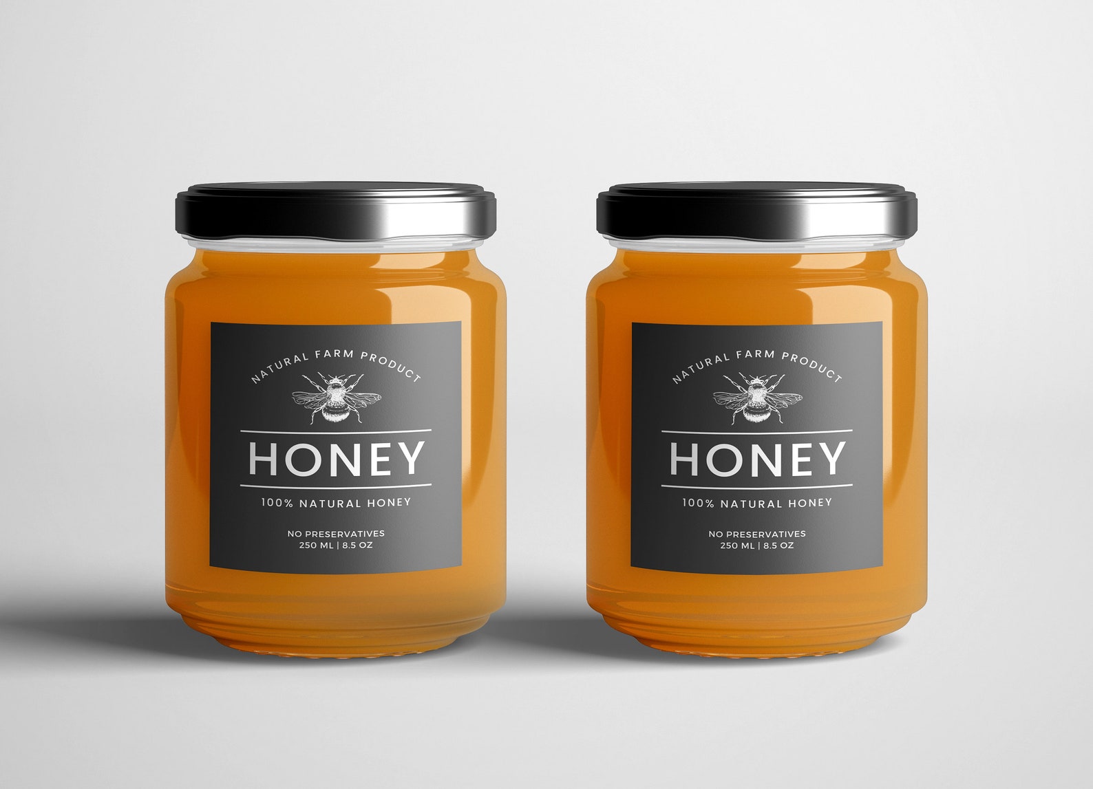 Honey Labels Template, Honey Jar Labels, Honey Stickers, Mason Jar ...