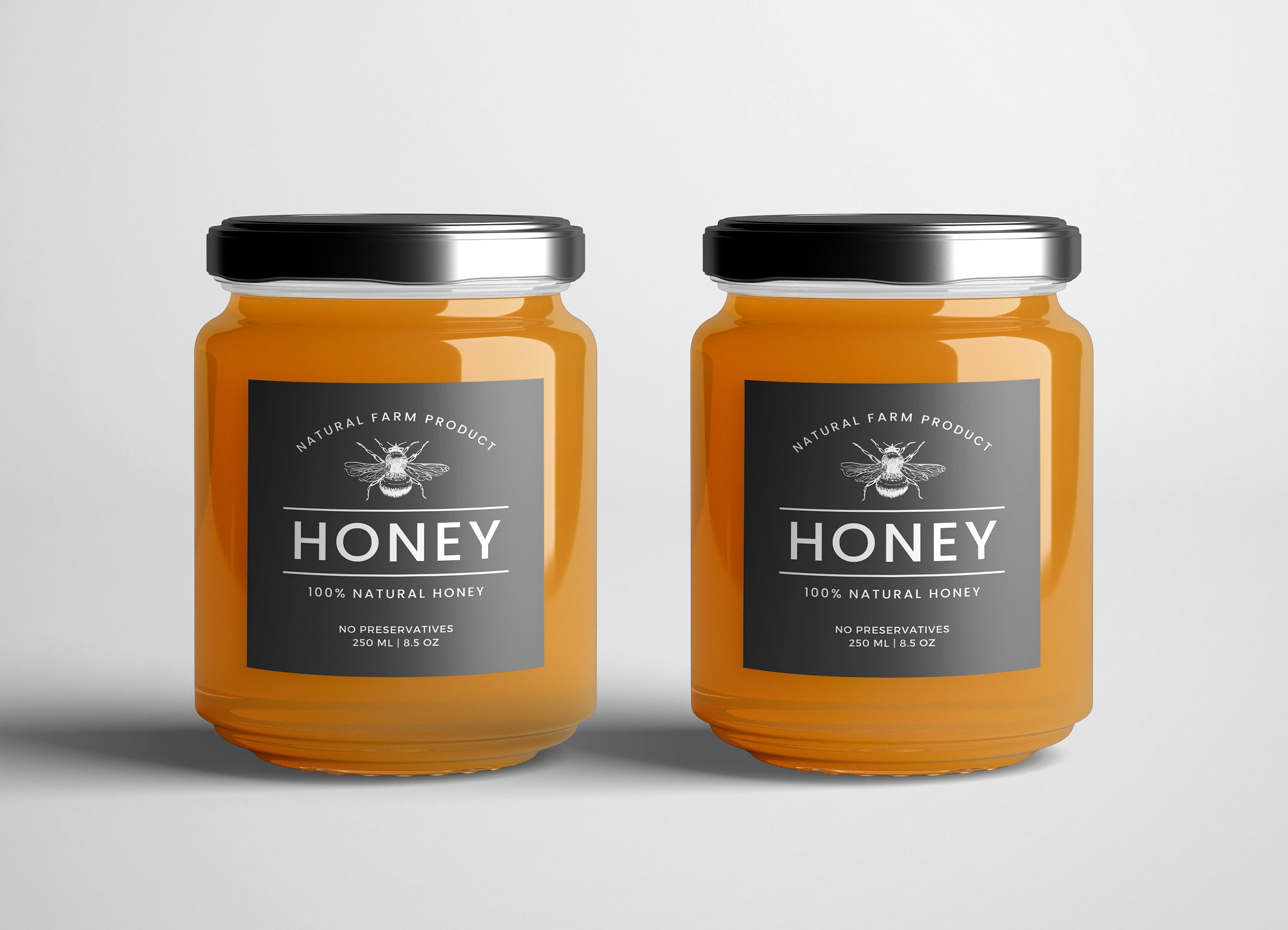 Honey Labels Template, Honey Jar Labels, Honey Stickers, Mason Jar ...