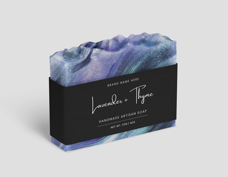 Editable Soap Wrap Label Template, Customizable Soap Bar Labels, Canva ...