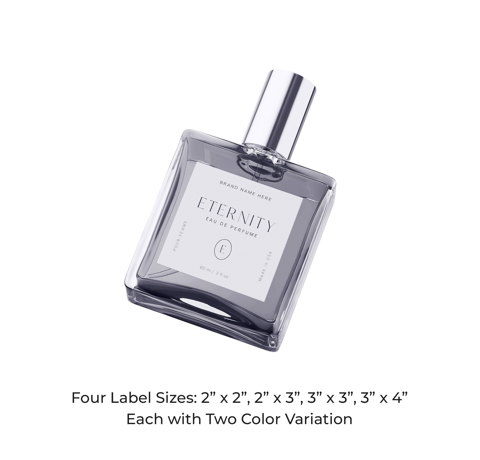 Luxury Perfume Bottle Label Design, Printable Perfume Labels, Custom ...