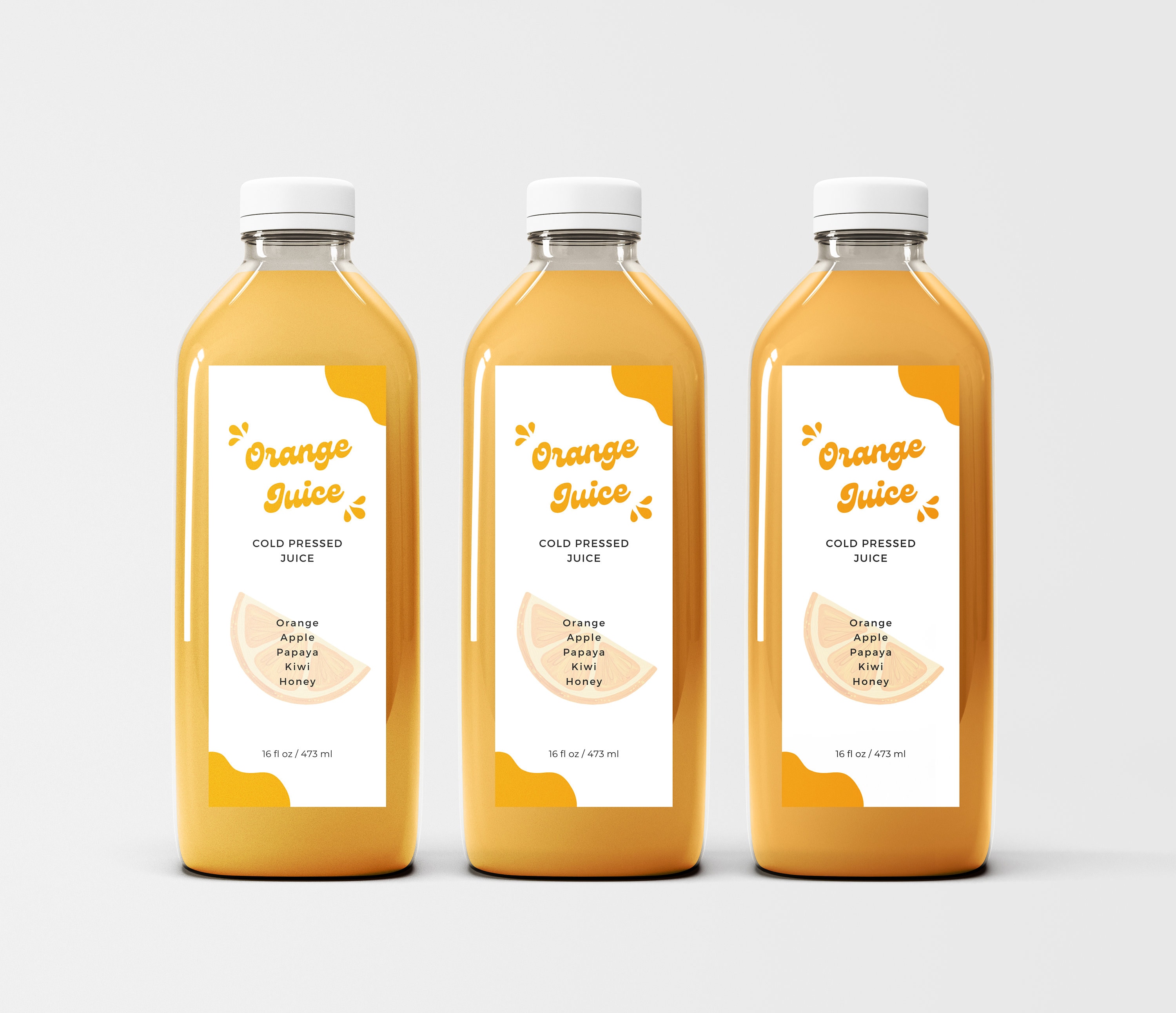 Juice Bottle Label Template, Juice Labels, Custom Juice Labels ...