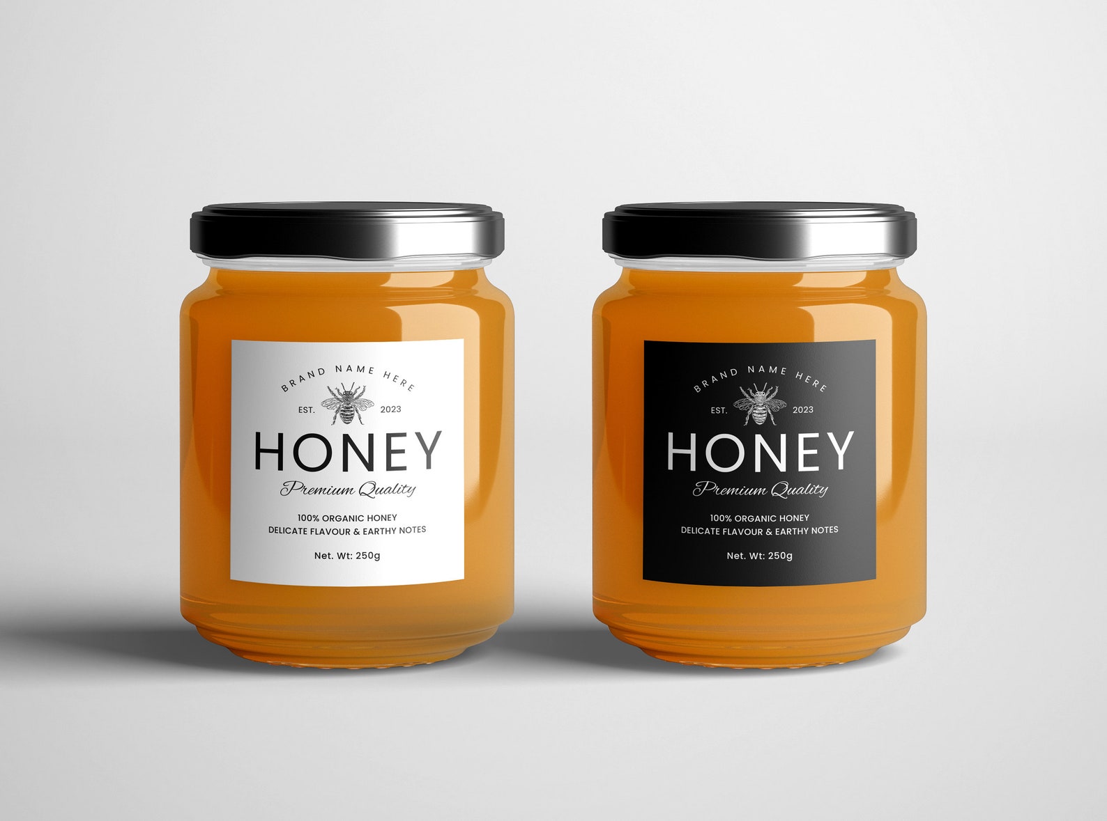 Printable Honey Jar Labels Template, Custom Honey Stickers, Editable ...